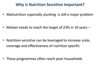 Nutrition Sensitive | PPTX