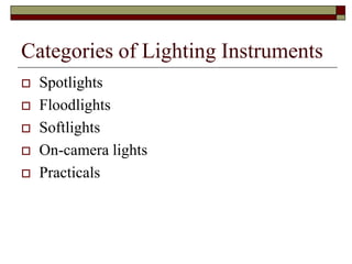 2. lighting instruments | PPT