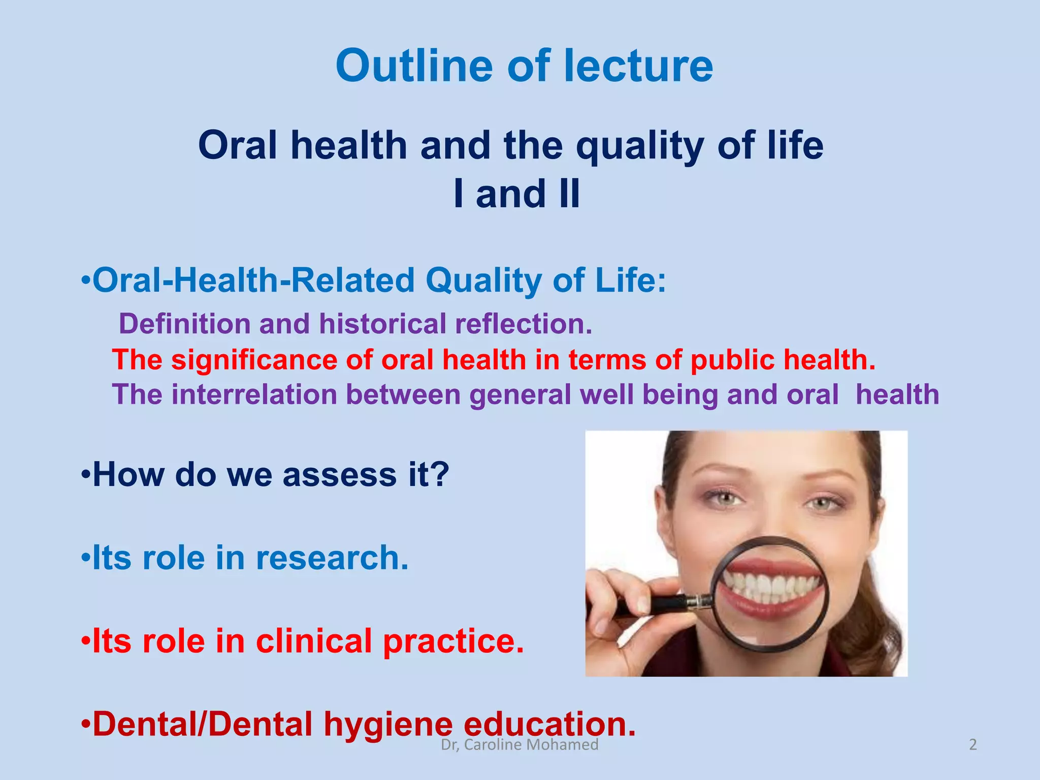 2.oral health and the quality of life i | PDF