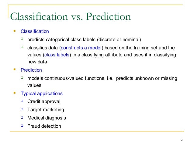 2.1 Data Mining-classification Basic concepts