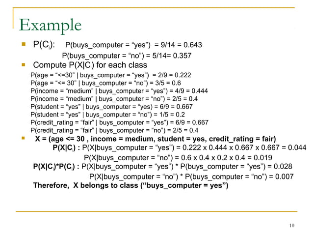 2.3 bayesian classification | PPT | Technology & Computing