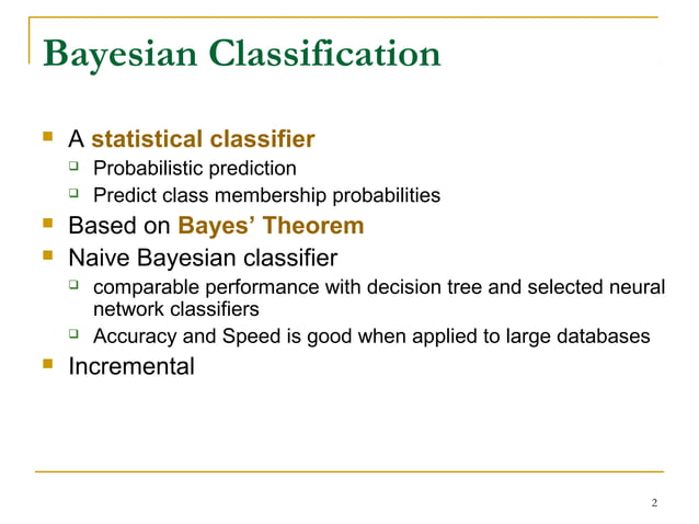 2.3 bayesian classification | PPT