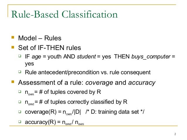 24 Rule Based Classification