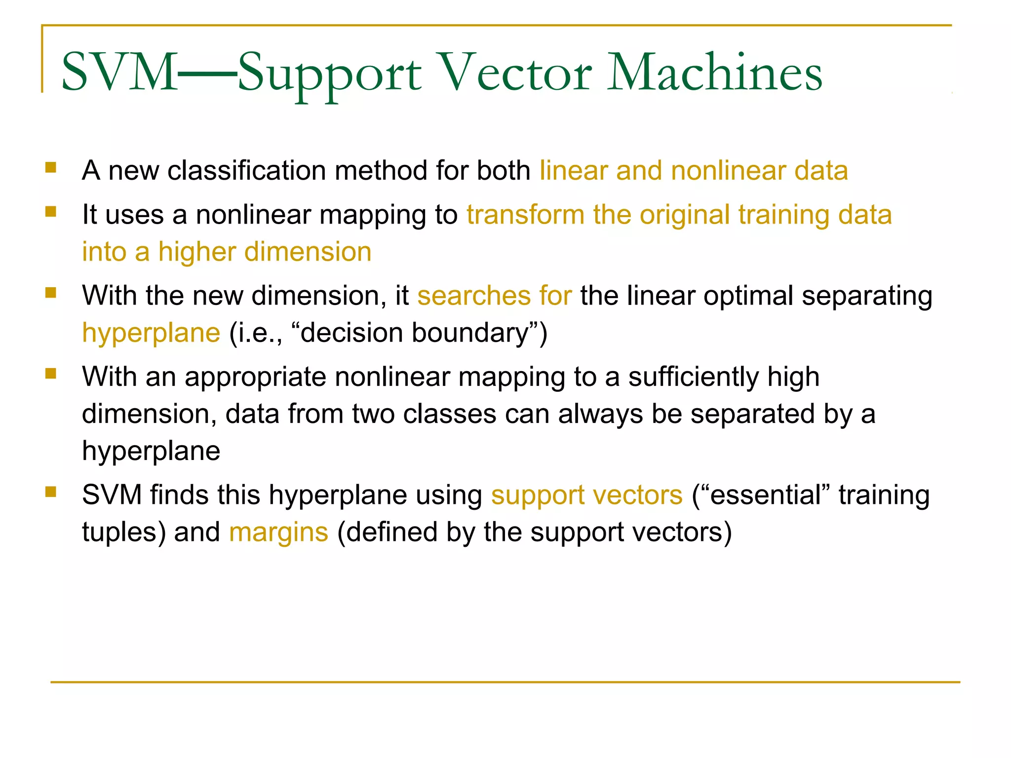 2.6 support vector machines and associative classifiers revised | PPT