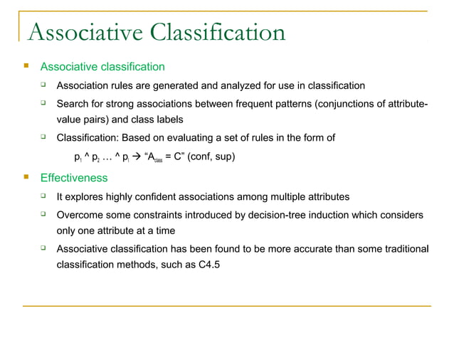 26 Support Vector Machines And Associative Classifiers Revised Ppt