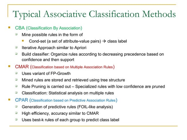 26 Support Vector Machines And Associative Classifiers Revised Ppt