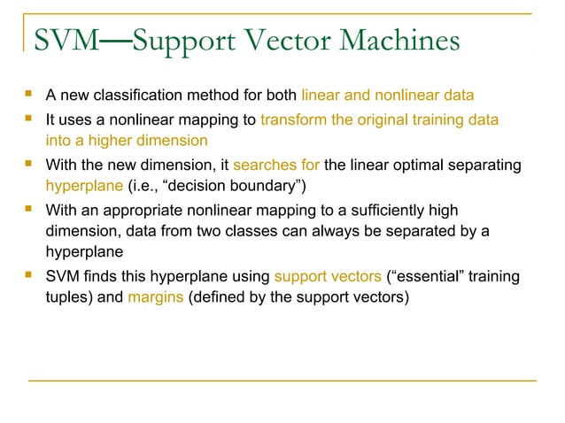 26 Support Vector Machines And Associative Classifiers Revised Ppt