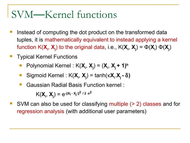 26 Support Vector Machines And Associative Classifiers Revised Ppt