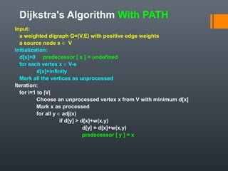 2.3 shortest path dijkstra’s | PPT | Programming Languages | Computing