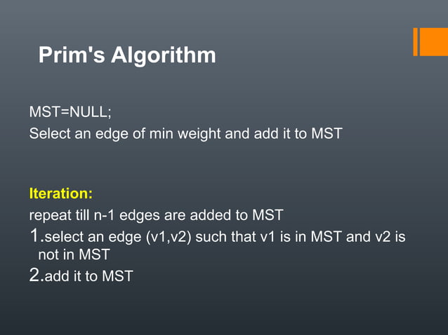 2.4 mst prim’s algorithm | PPT