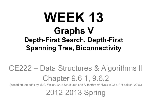 2.5 graph dfs | PPT | Graphics Software | Computer Software and Applications