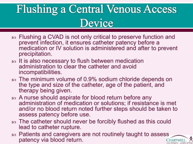 2. central venous access devices (cvads) | PPTX