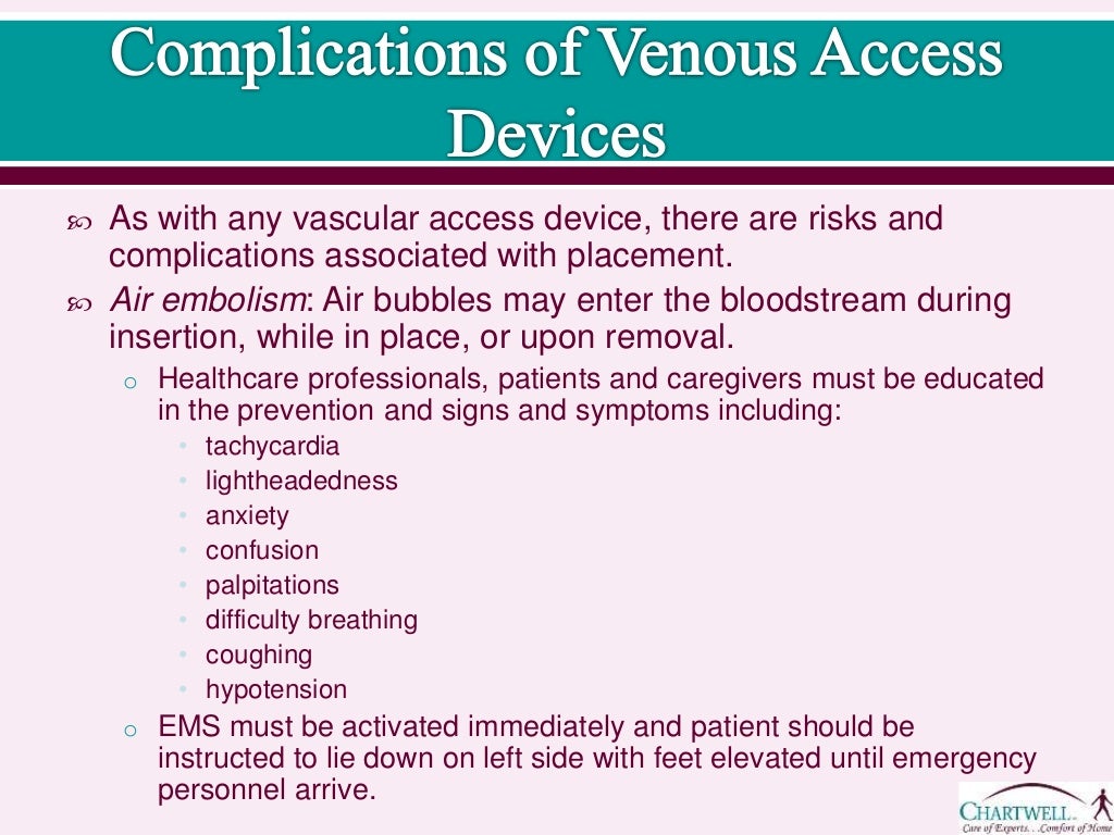 2. central venous access devices (cvads)