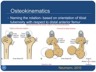 2. biomechanics of the knee joint artho, osteo | PPTX
