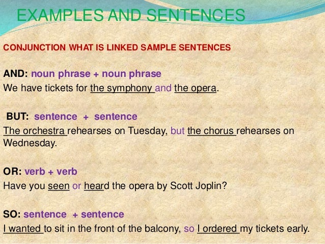 Coordinating Conjunction Definition Examples Of