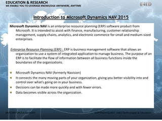 Microsoft Dynamics NAV 2015 | PPTX