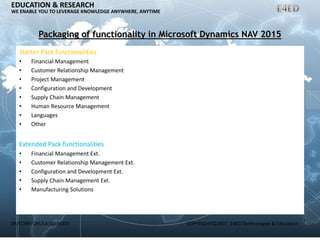Microsoft Dynamics NAV 2015 | PPT