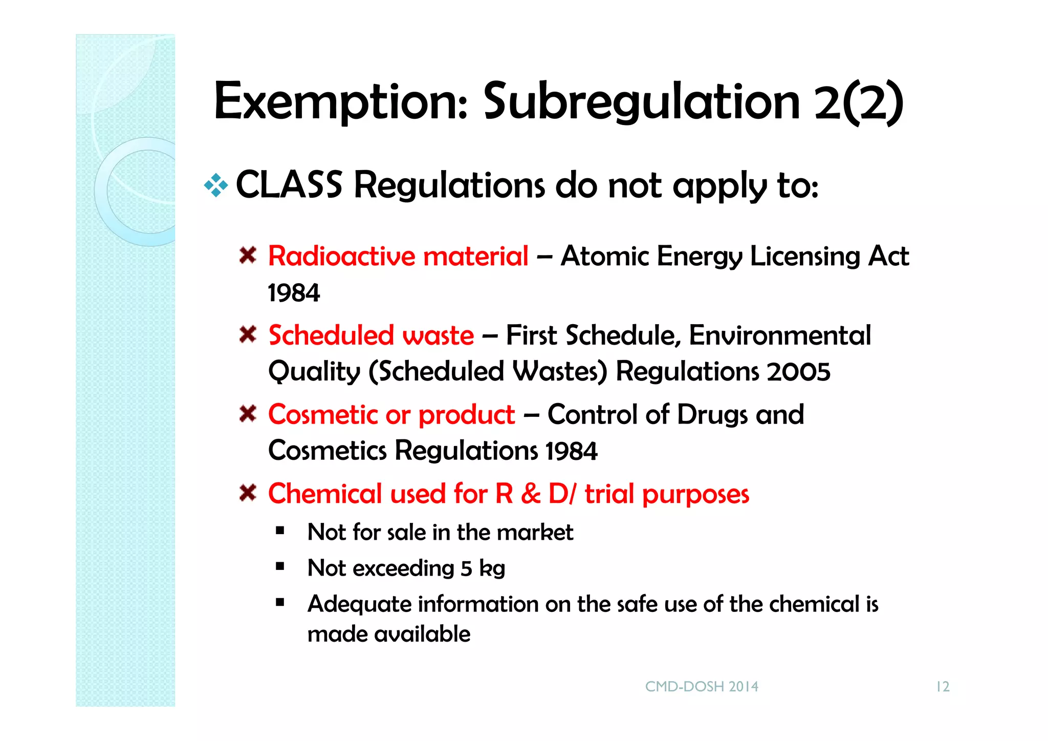 CLASS Regulation 2013 | PDF
