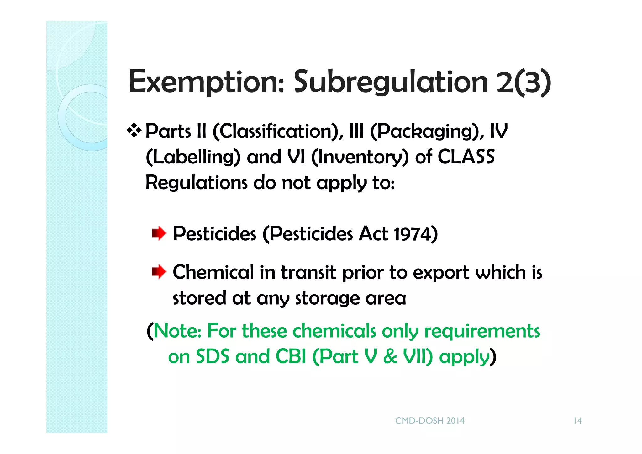 CLASS Regulation 2013 | PDF