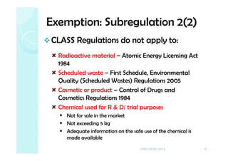 CLASS Regulation 2013 | PDF