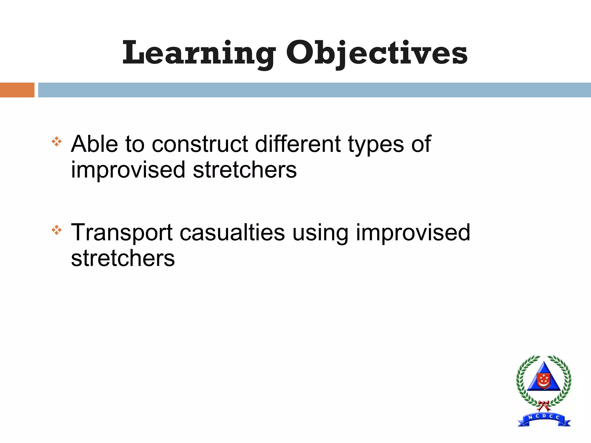 2.3.2 improvised stretchers | PPT