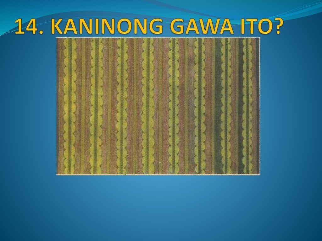 MGA DISENYO SA KULTURAL NA PAMAYANAN - K-12 Art 4