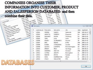 What are the useful internal records for such a system | PPT