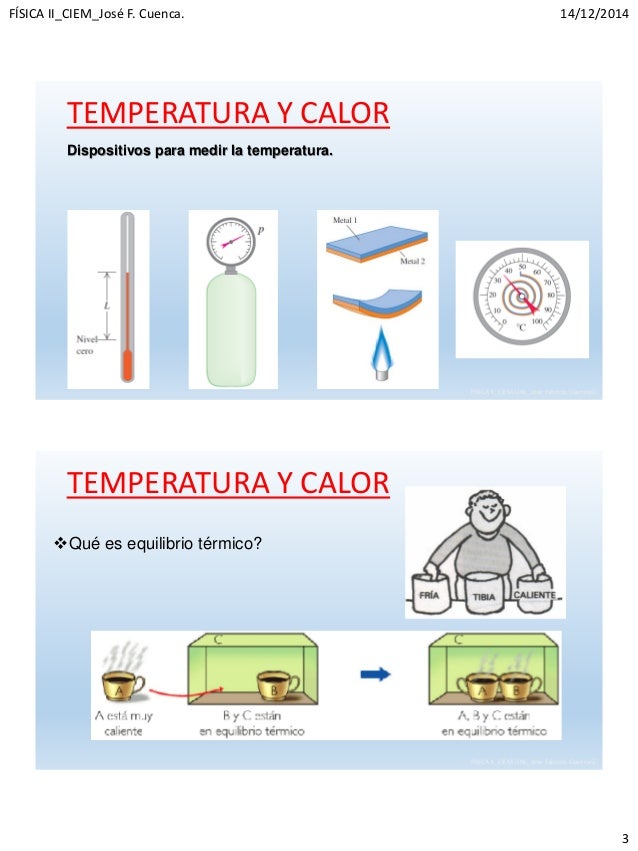 Diferencias Entre Calor Y Temperatura Cuadro Comparativo