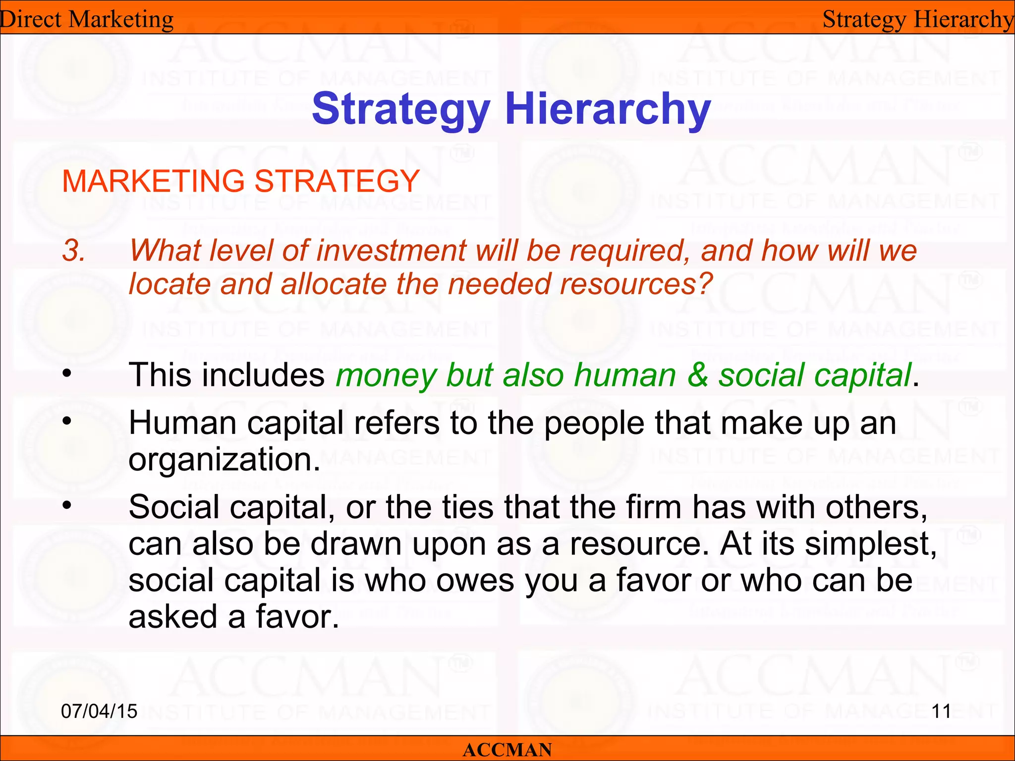 2.strategy hierarchy | PPT
