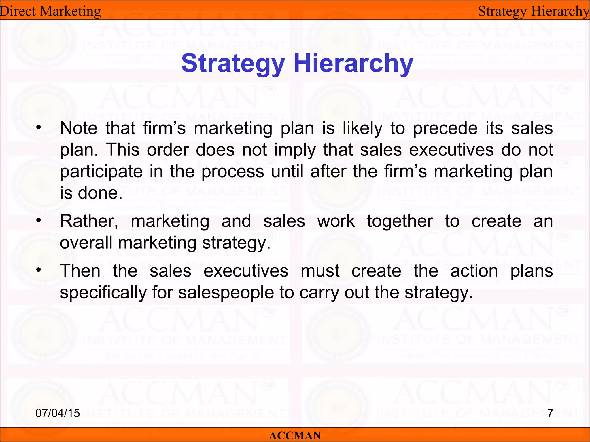 2.strategy hierarchy | PPT