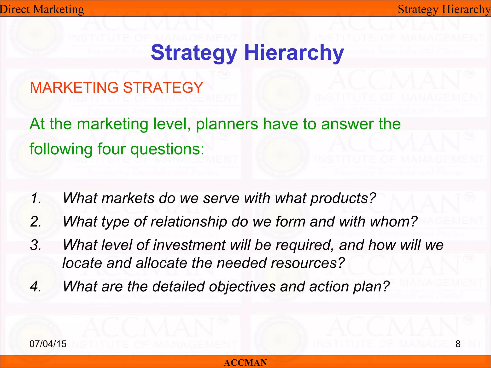 2.strategy hierarchy | PPT