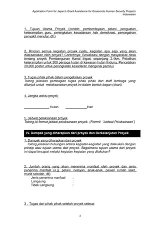 indonesia application form new | DOC