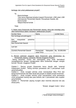 indonesia application form new | DOC