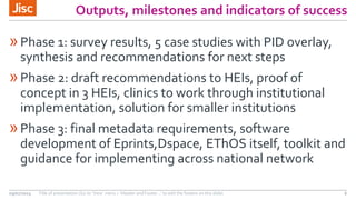 Unlocking thesis data through persistent identifiers | PPTX
