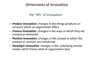 Innovation Management for BU syllabus | PPTX