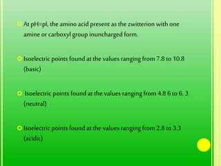 Acid –Base Properties of Amino Acids | PPTX