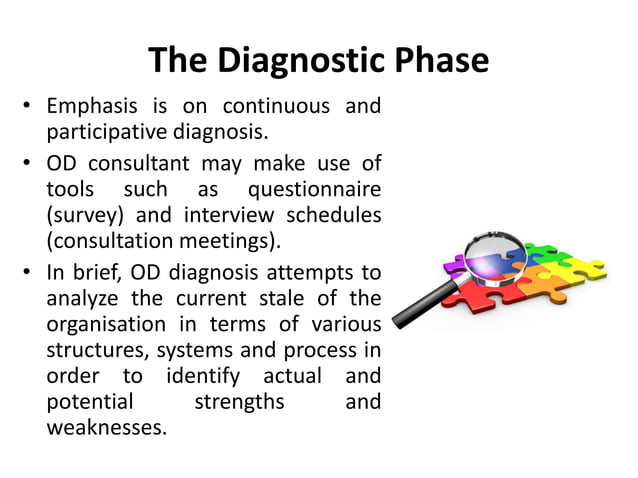 The diagnostic phase od process - Organizational Change and Development ...
