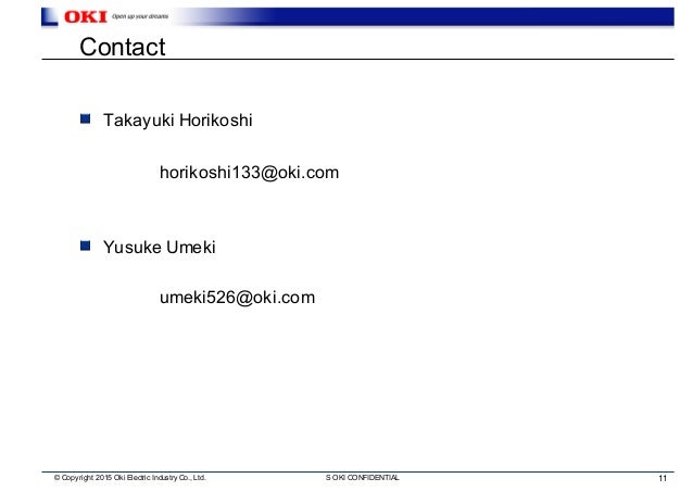 OKI Technical Presentation