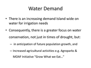 Water Use Efficiency through On-Farm Water Management Techniques | PPT