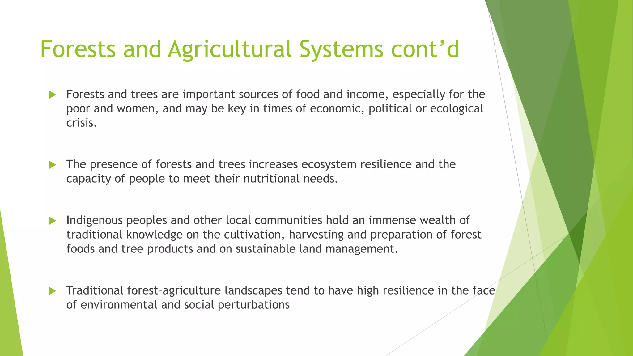 The Social and Economic Value of Trees and Forests | PPTX | Agriculture ...