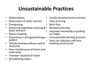 Implementing Land Husbandry Best Management Practices in Hillside Areas ...