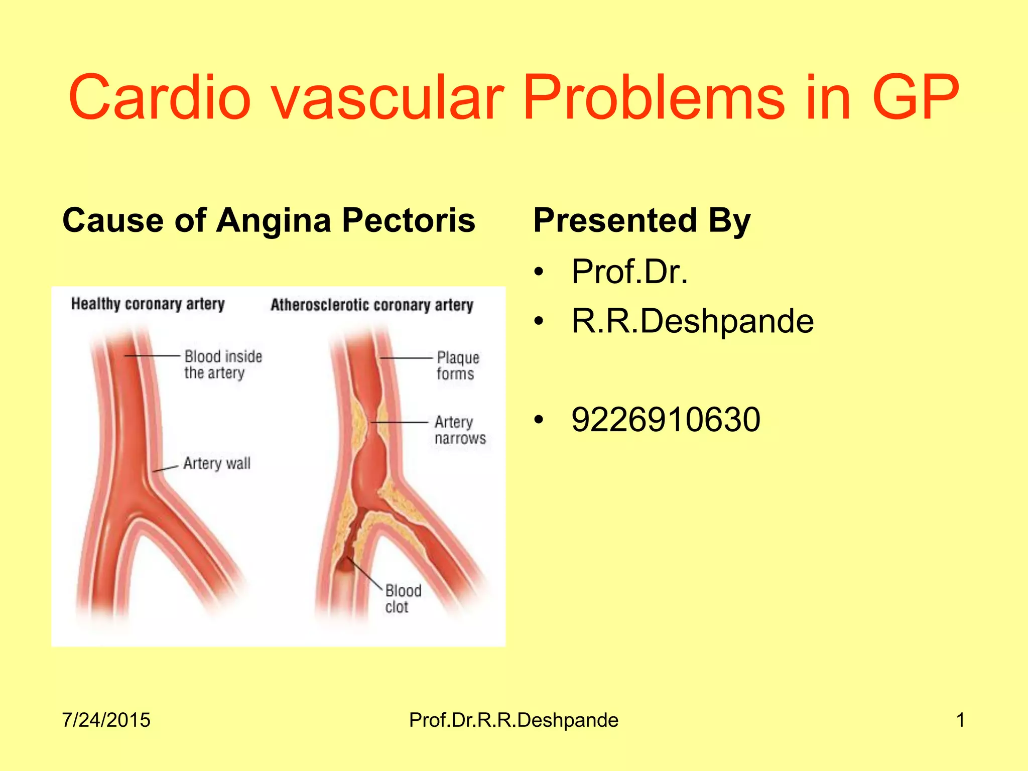 Cardiovascular System Problems in GP | PDF