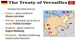 Weimar Germany - treaty of versailles clauses | PPTX