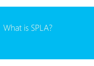 회원서비스 기업 및 공공을 위한 SPLA | PPT