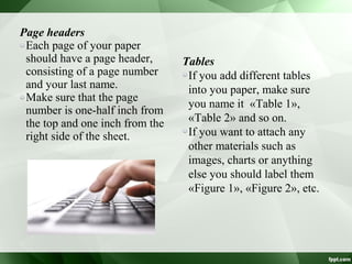 Research paper format | PPT