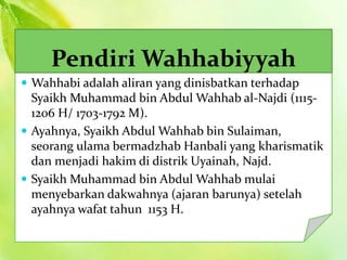 aliran wahhabi | PPTX