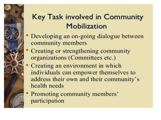 2.community mobilization A Lecture By Mr.Allah dad Khan | PPT