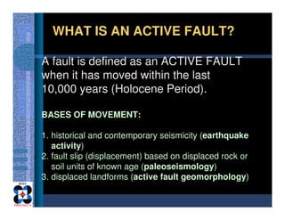 2.2 active faults & other earthquakes source zones | PDF