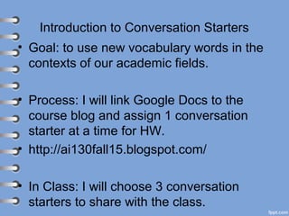 2. syllabus, syllabus quiz, conversation starters, pathways 1 | PPT