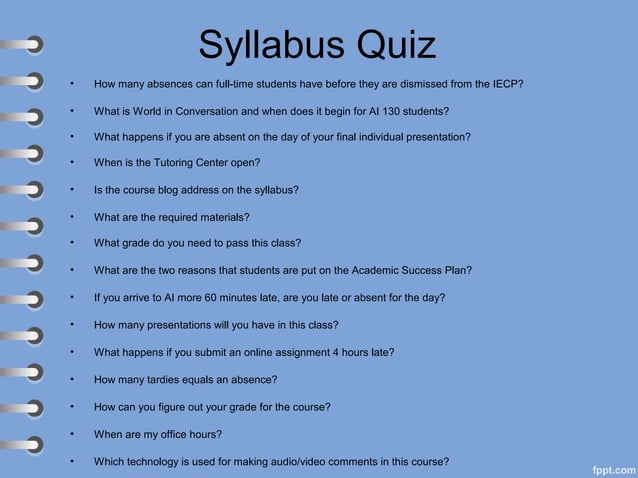 2. syllabus, syllabus quiz, conversation starters, pathways 1 | PPT